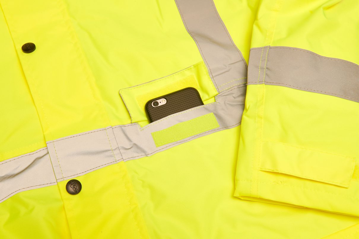 Hi Vis TRAFFIC JACKET - FLEECE LINED COLLAR | Warrior Protects