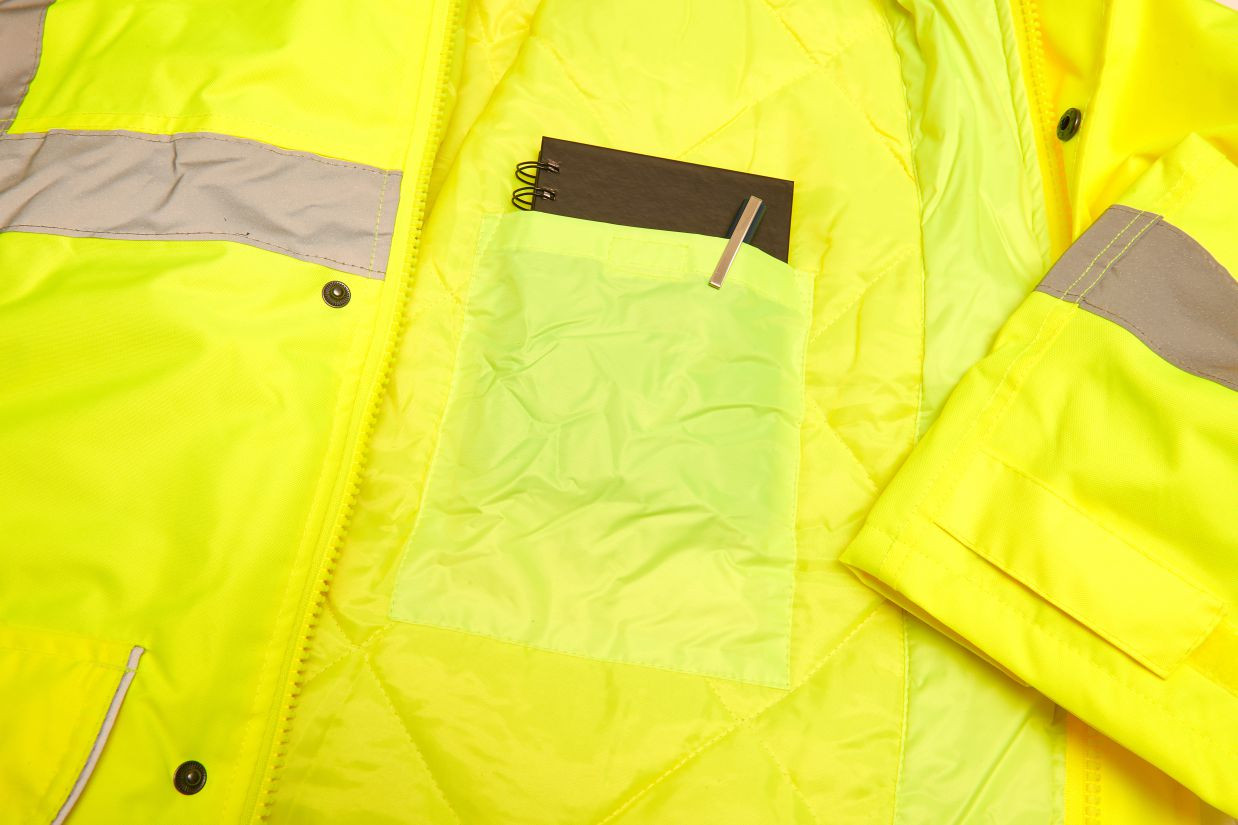 Hi Vis TRAFFIC JACKET - FLEECE LINED COLLAR | Warrior Protects