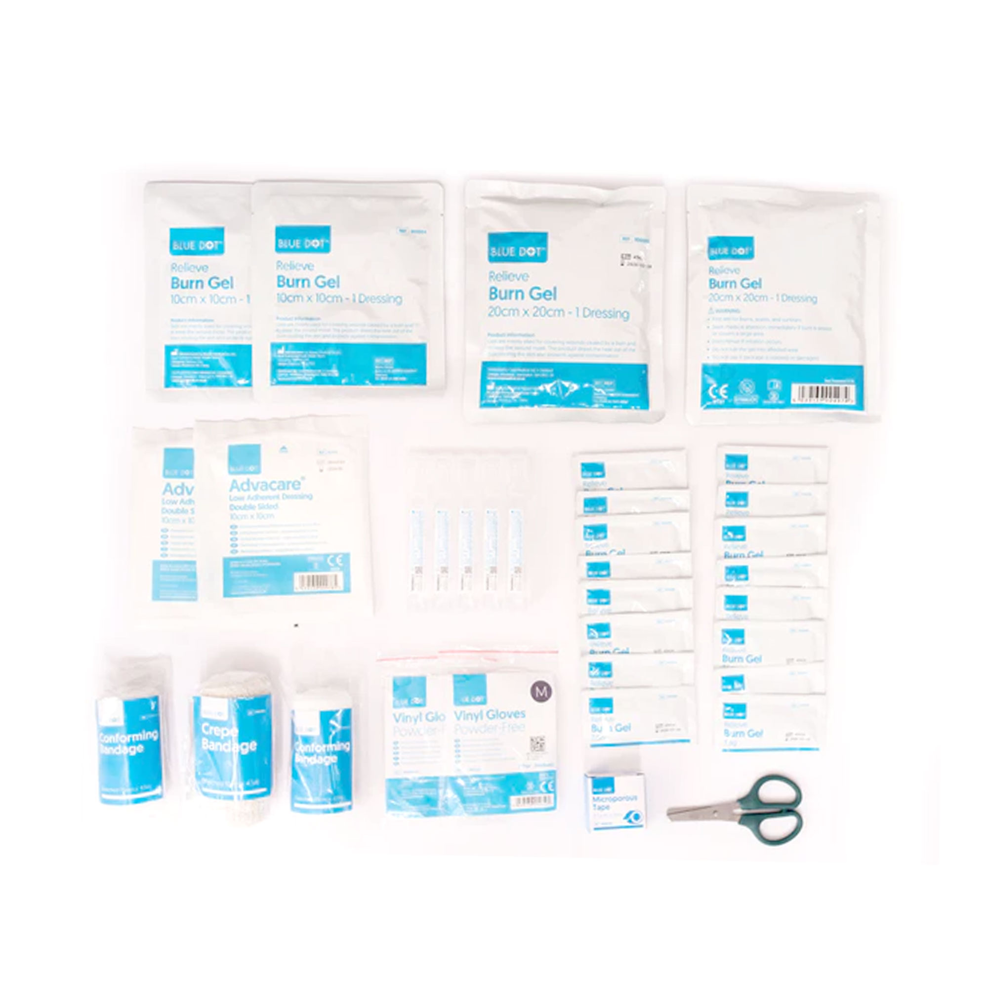 Standard Burns First Aid Kit In Red PGB Box | Warrior Protects
