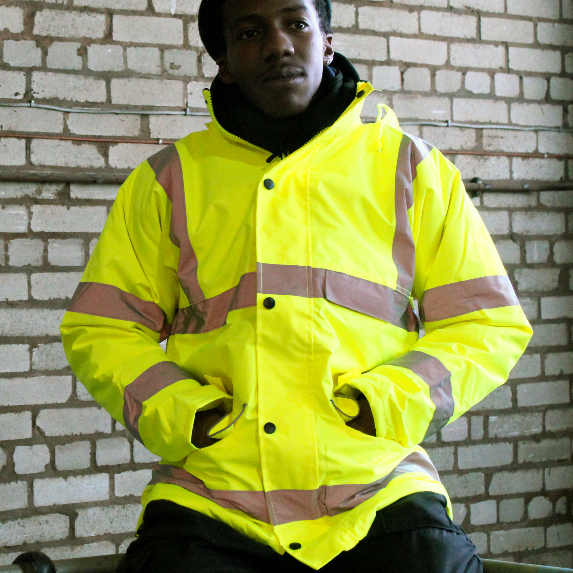 FLEECE LINED COLLARED TRAFFIC JACKET | Warrior Protects